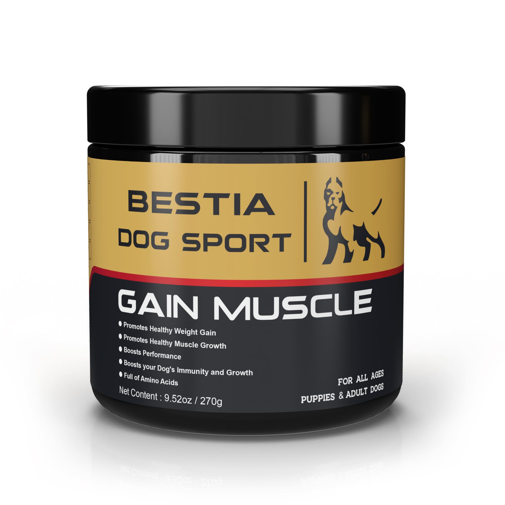 BDS Gain Muscle Dog Food Supplement – Bestia Dog Gear